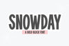 Snowday - Fun Block Font - So Fontsy