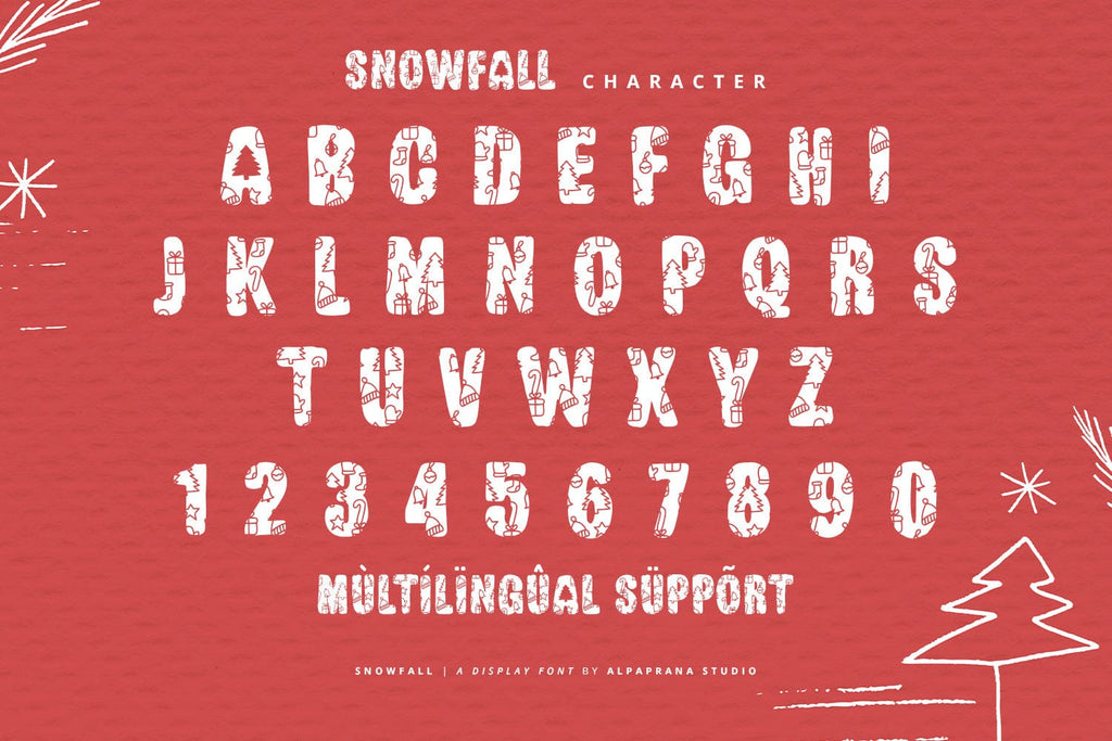 Snowfall - Display Font - So Fontsy
