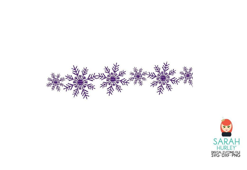 Snowflake Border - So Fontsy