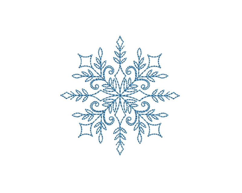 Snowflake Embroidery Design - So Fontsy
