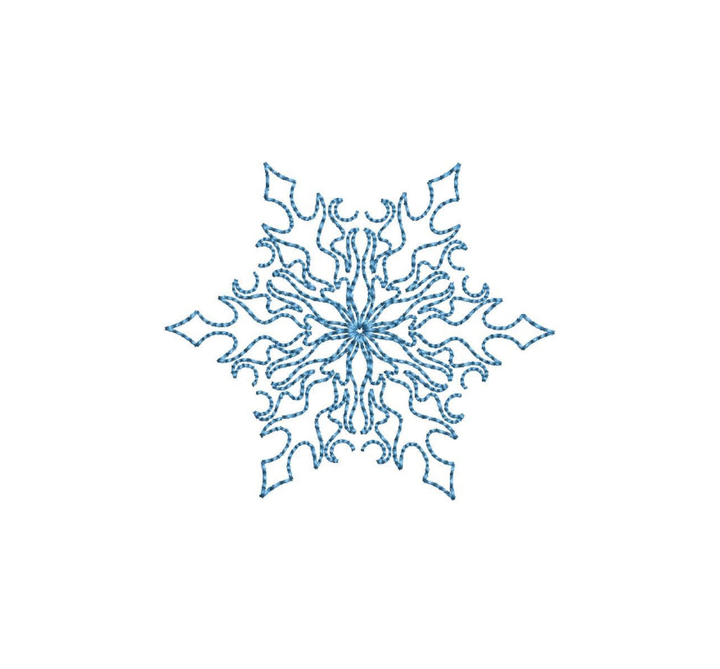 Snowflake Embroidery Design - So Fontsy