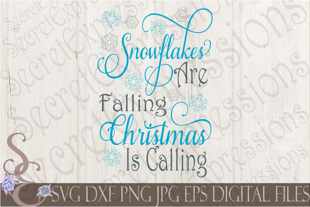 Snowflakes Are Falling Winter Is Calling - So Fontsy