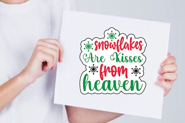 snowflakes are kisses from heaven - So Fontsy