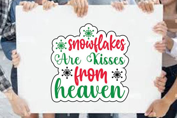 snowflakes are kisses from heaven - So Fontsy
