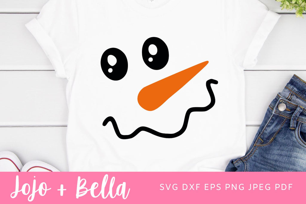 Snowman Face SVG Bundle, Snowman SVG, Snowman Shirt Svg, Cute Christmas ...