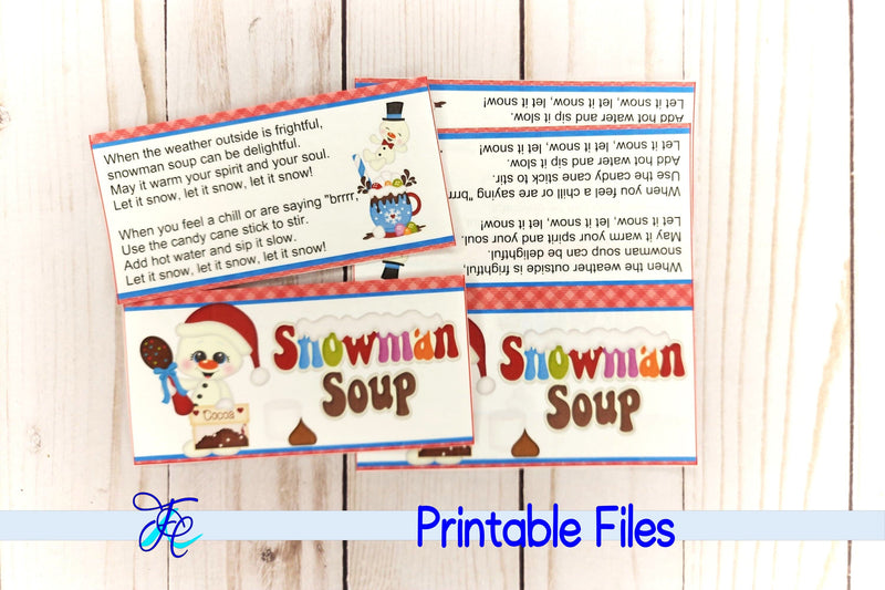 Snowman Soup Bag Topper v1 - So Fontsy