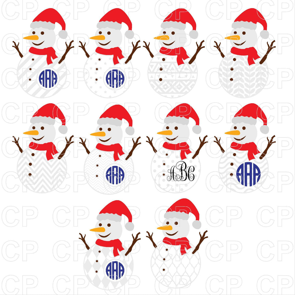 Snowman SVG Bundle - So Fontsy