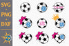Soccer Monogram SVG, PNG, DXF Digital Files Include - So Fontsy