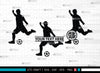 Soccer Player Monogram, Soccer Player Silhouette, Soccer Player SVG ...