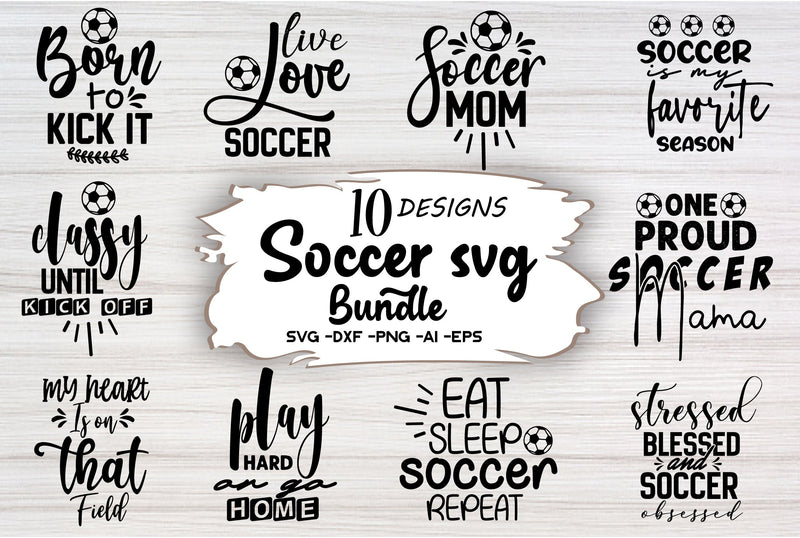 Soccer SVG Bundle - So Fontsy