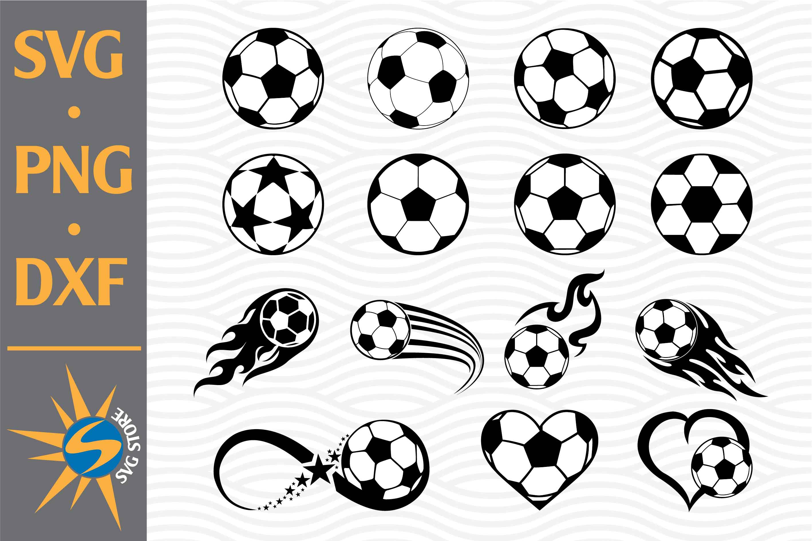 Soccer SVG, PNG, DXF Digital Files Include - So Fontsy