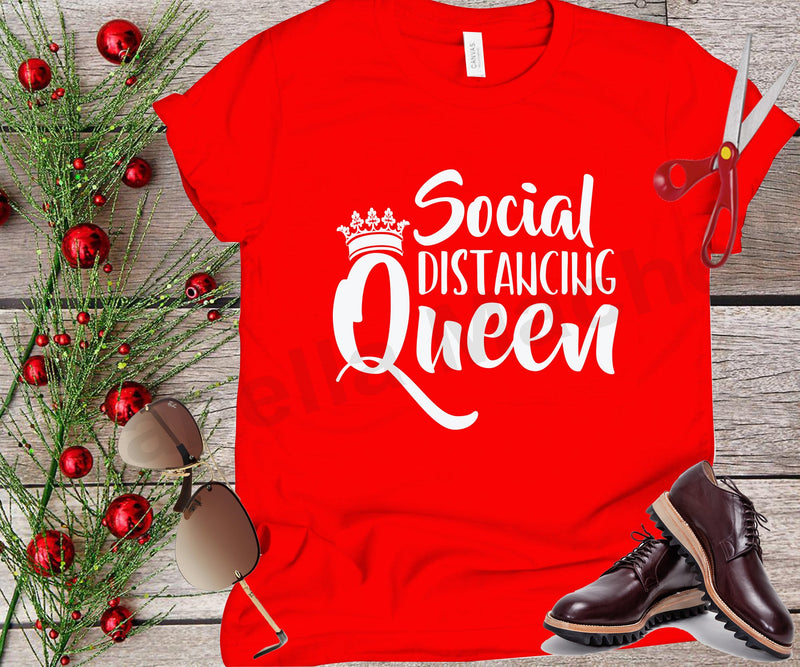 Social distancing queen svg, social distancing t shirt svg, cut files ...