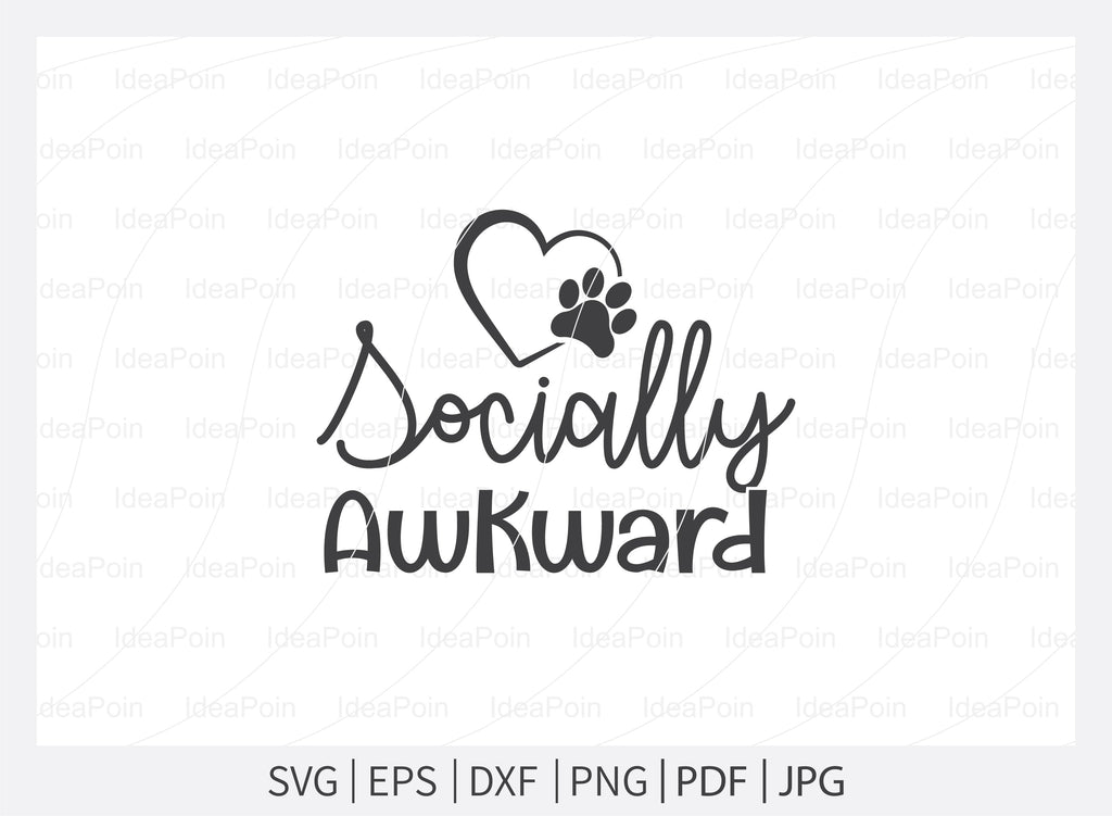 Socially awkward svg, Dog Bandana svg, Dogs svg, Dog Shirt svg, Dog ...