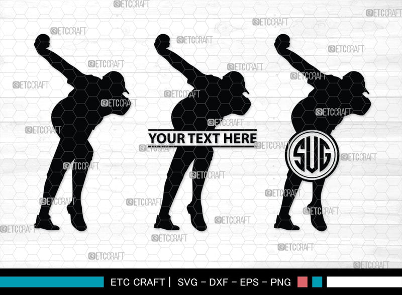 Softball Monogram, Softball Silhouette, Softball SVG, Softball Player ...