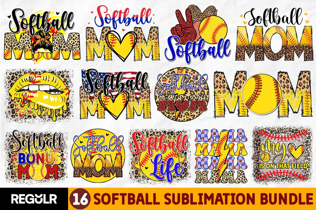 Softball Sublimation Bundle - So Fontsy