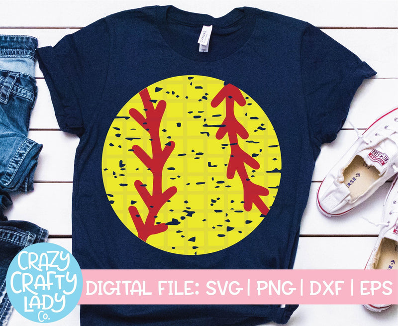 Softball SVG Cut File Bundle - So Fontsy