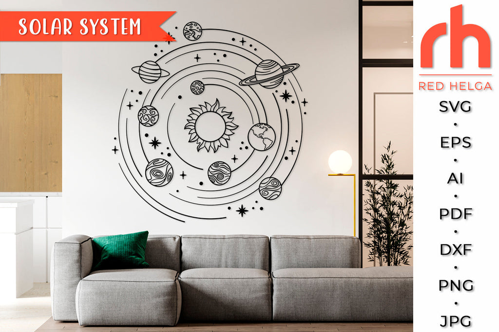 Solar System SVG - Planets Cut File - So Fontsy
