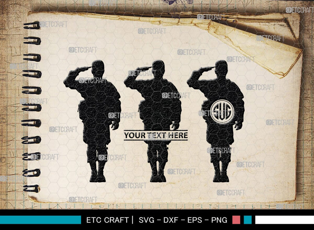 Soldiers Monogram, Soldiers Silhouette, Soldiers SVG, Military Svg ...