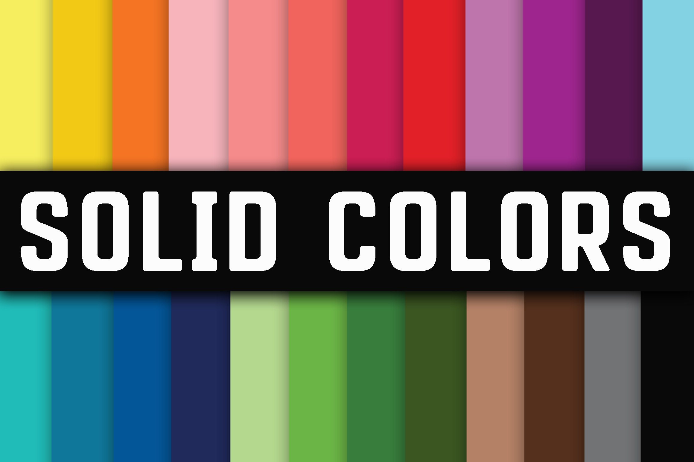 Solid Colors Digital Papers - So Fontsy