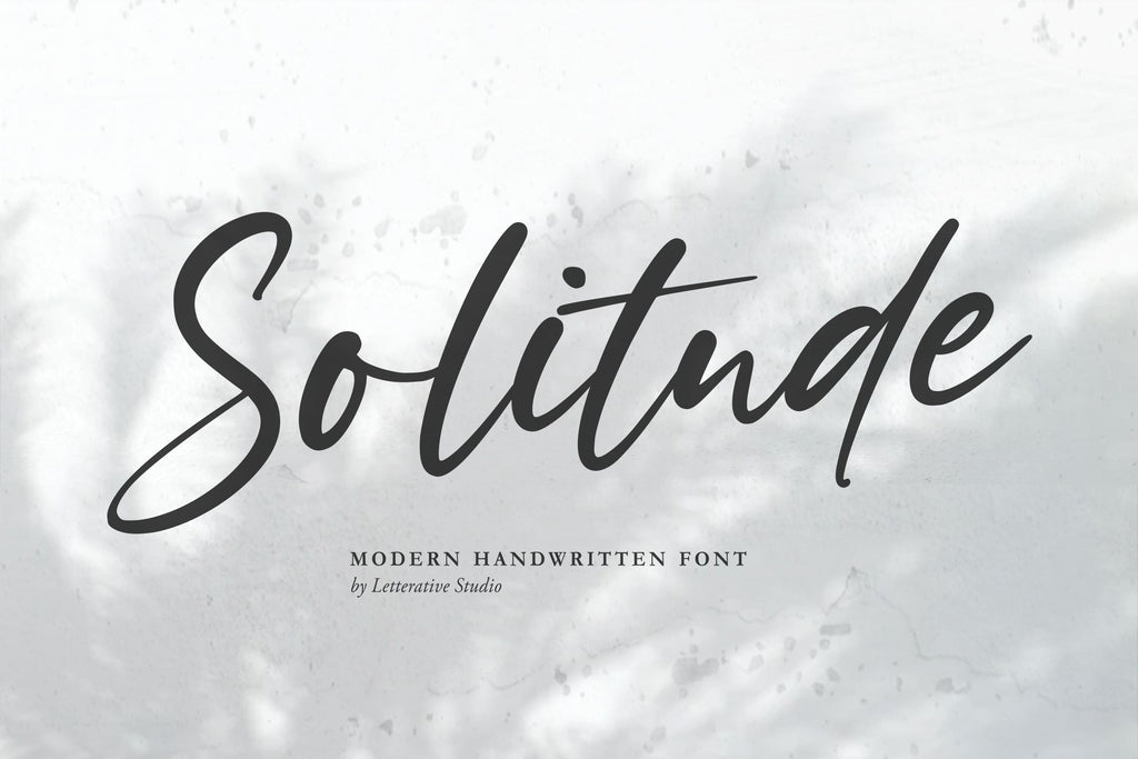 Solitude Modern Handwritten Font - So Fontsy