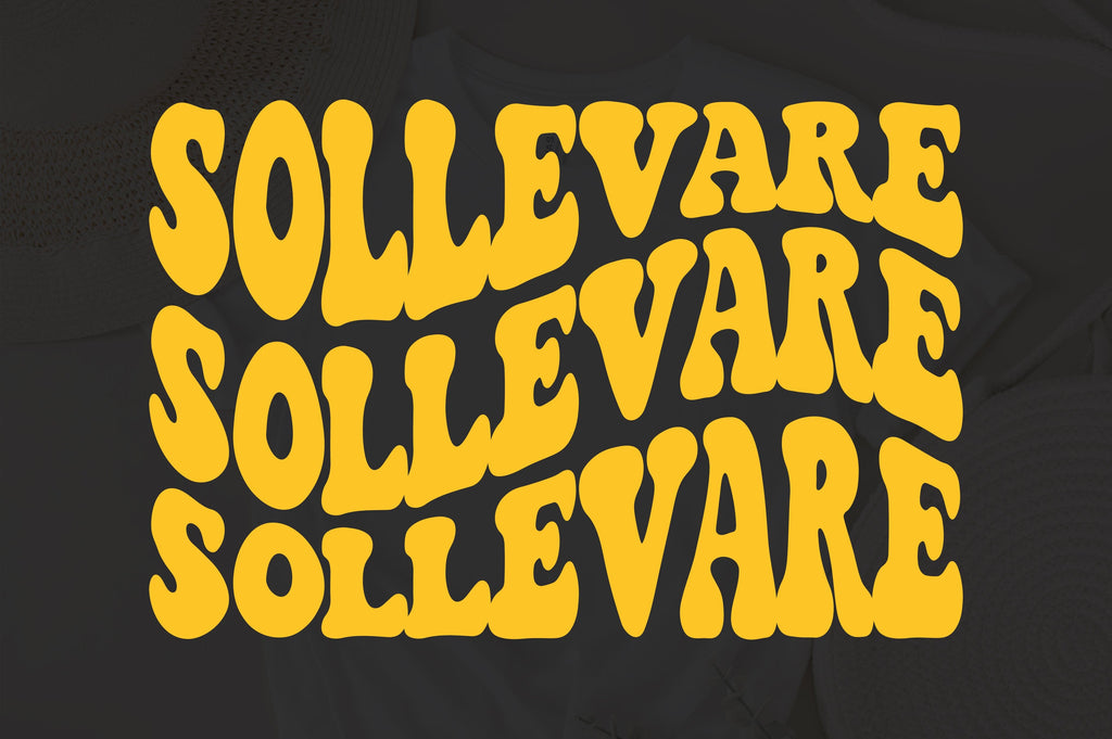 Sollevare svg, wavy style svg, EPS PNG Cricut Instant Download - So Fontsy
