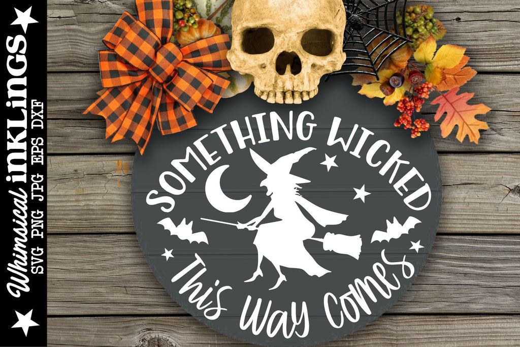 Something Wicked-Round Halloween SVG - So Fontsy