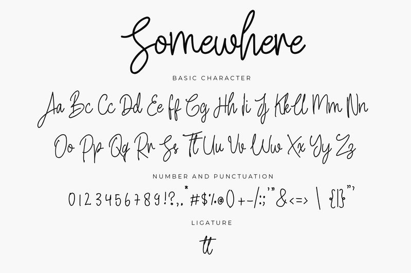 Somewhere Handwritten - So Fontsy