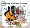 Sorta Sweet Sorta Steleton Spooky 20oz Skinny Tumbler Png, Floral ...