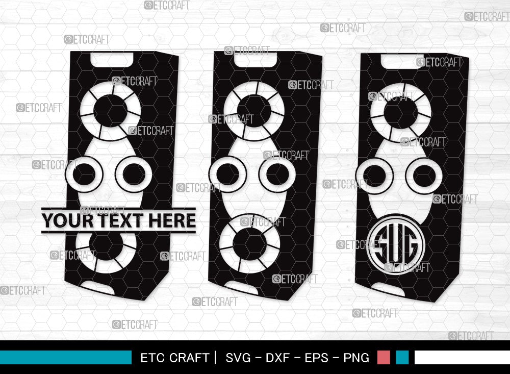 Sound Box Monogram SVG | Speakers Svg | Speaker Box Svg | Speaker ...