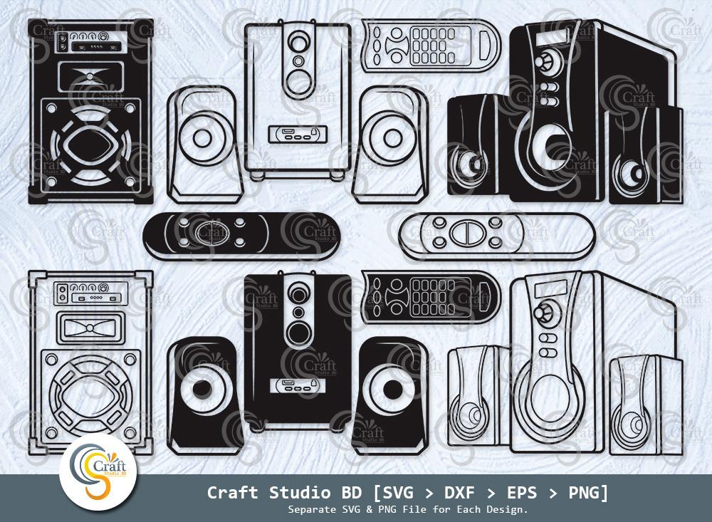 Sound Box Silhouette, Speaker Box Svg, Speaker Boombox Svg, Speaker Svg ...