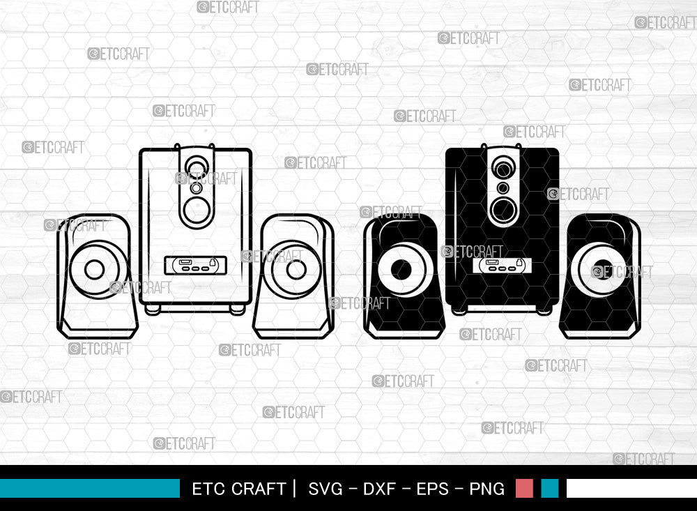 Sound Box SVG, Speaker Box Svg, Speaker Boombox Svg, Speaker Svg, Music ...