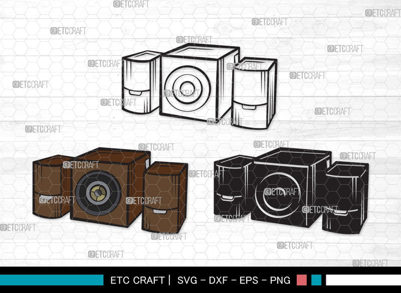 Sound Box SVG | Speakers Svg | Speaker Box Svg | Speaker Boombox Svg ...