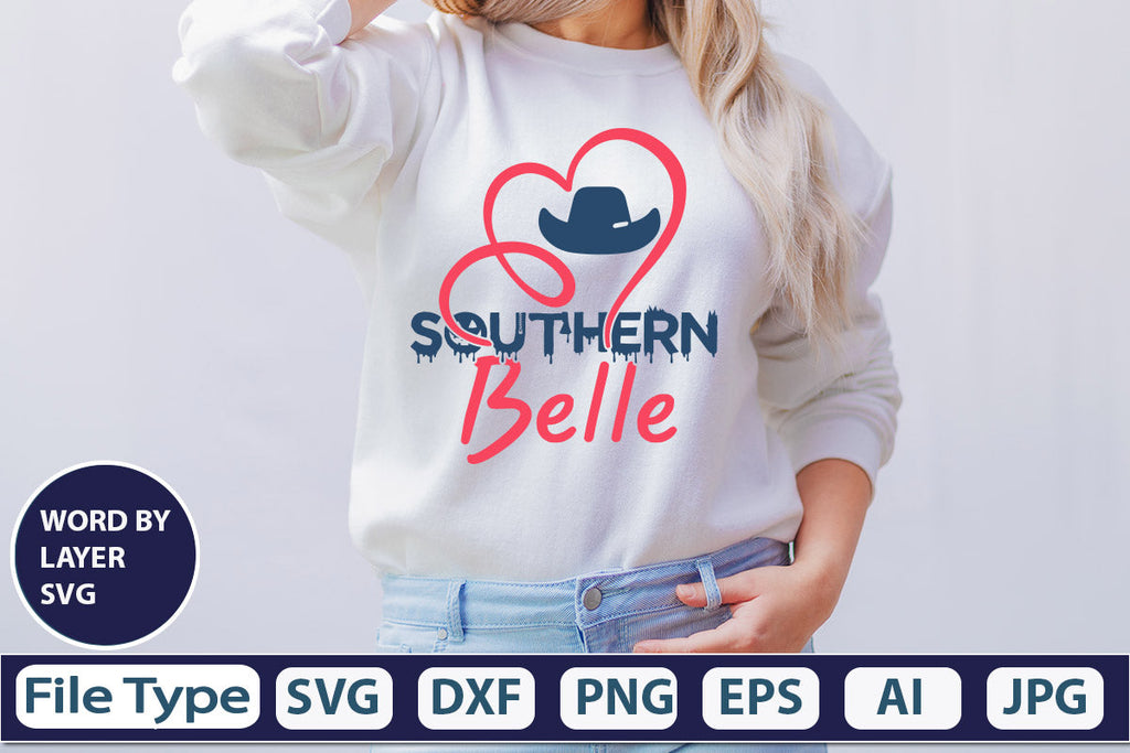 Southern Belle SVG Cut File - So Fontsy