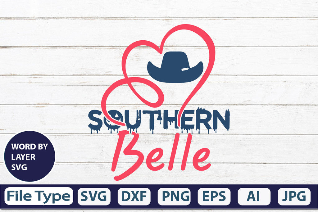 Southern Belle SVG Cut File - So Fontsy
