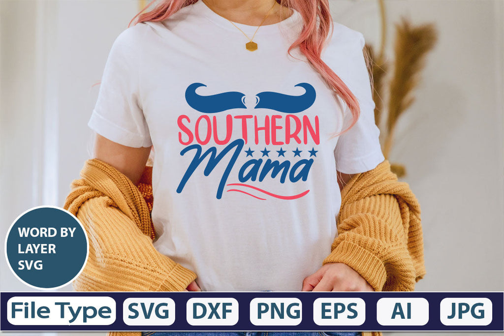 Southern Mama SVG Cut File - So Fontsy