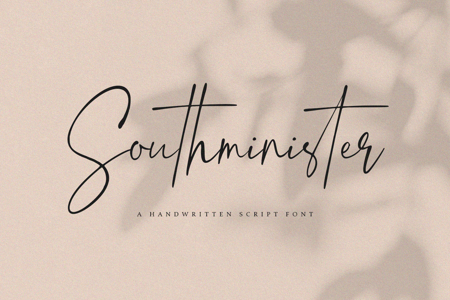 Southminister - Handwritten Script Font - So Fontsy