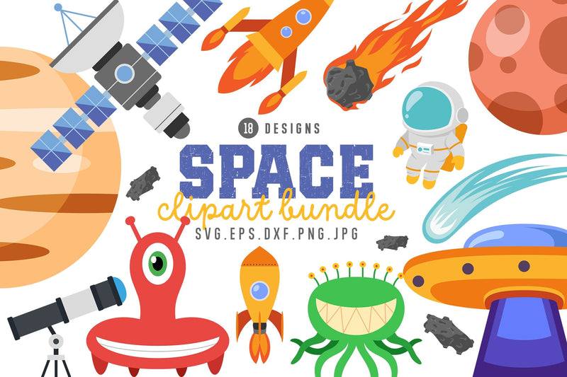 Space Clipart Bundle - So Fontsy