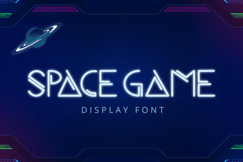 Space Game - Display Font - So Fontsy