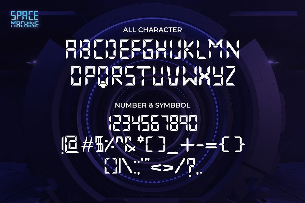 Space Machine Display Font - So Fontsy