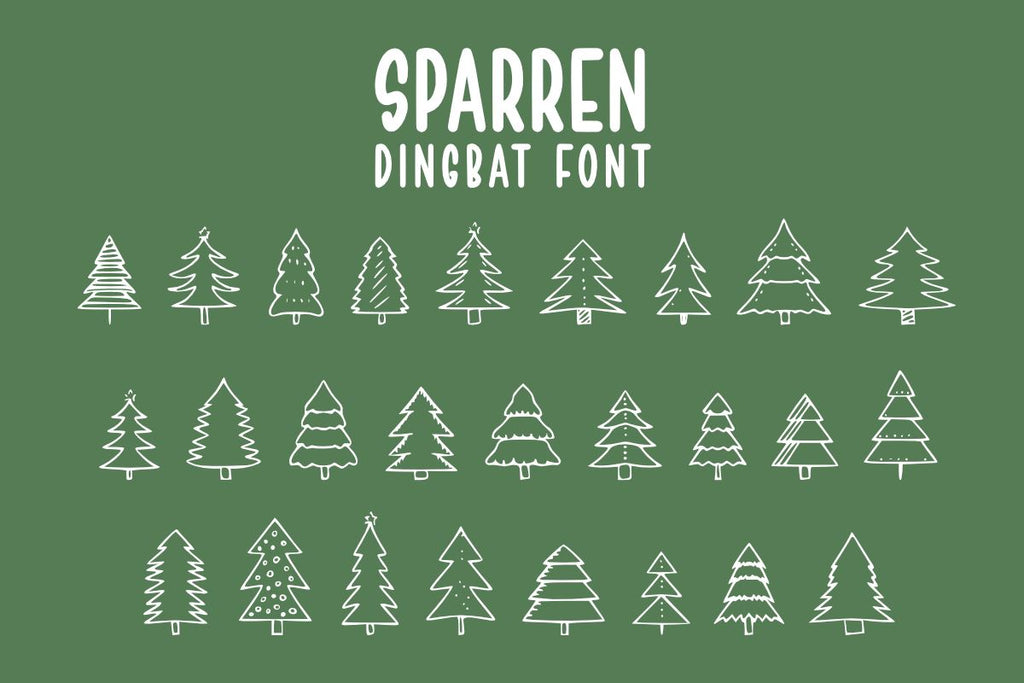 Sparren - Spruce DIngbat - So Fontsy