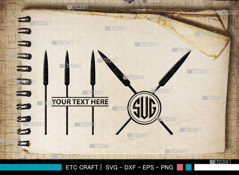 Spear Monogram, Weapon Silhouette, Spear SVG, Pike Weapon Svg, Sparta ...