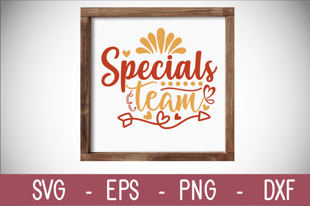 specials team SVG cut file - So Fontsy
