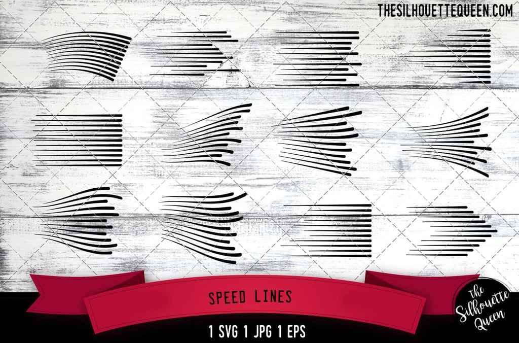 Speed Lines SVG File, SVG Bundle File-Cut File-Vector Clip Art for ...