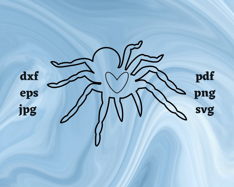 Spider Heart SVG Cut File - So Fontsy