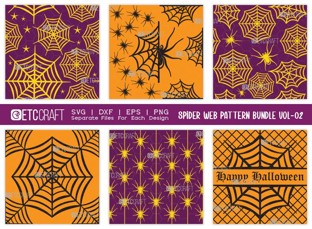 Spider Web Pattern Bundle Vol-02 SVG Cut File | Holiday Svg | Seamless ...