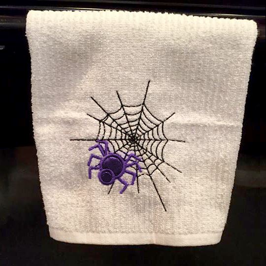 Spider with Web Applique Embroidery Design - So Fontsy