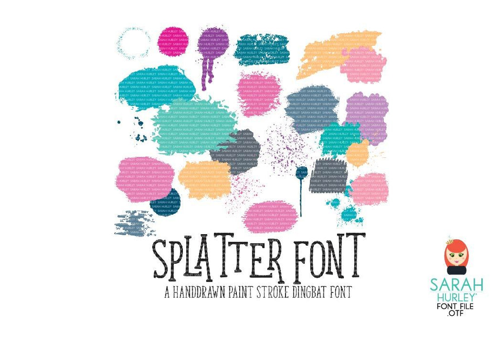 Splatter Font - So Fontsy