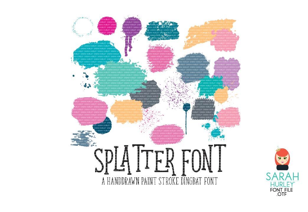 Splatter Font - So Fontsy