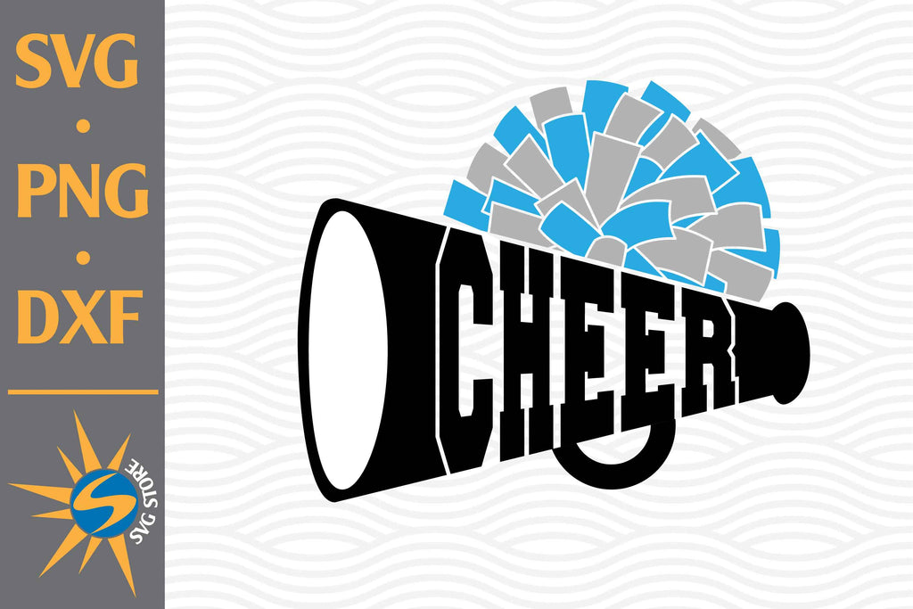 Split Cheer Pom Pom SVG, PNG, DXF Digital Files Include - So Fontsy