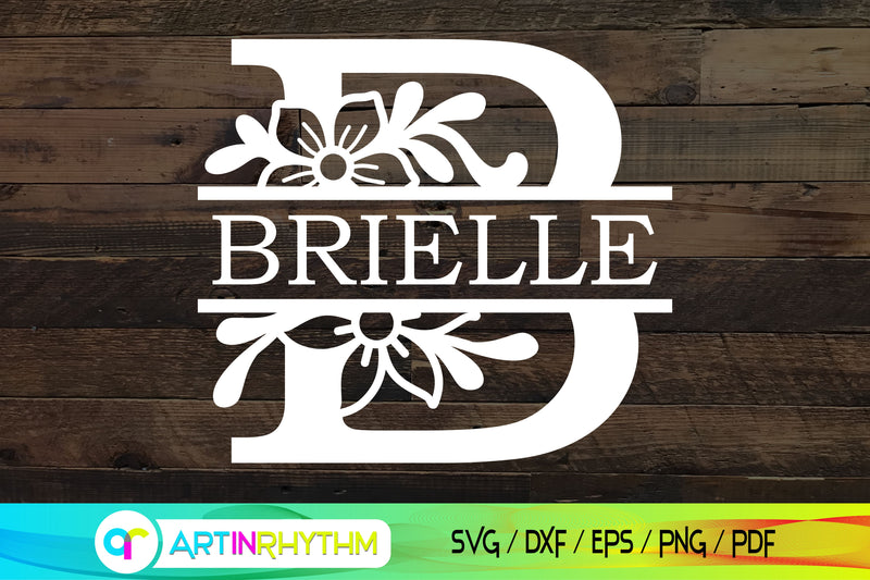Split letter b monogram, Alphabet svg - So Fontsy